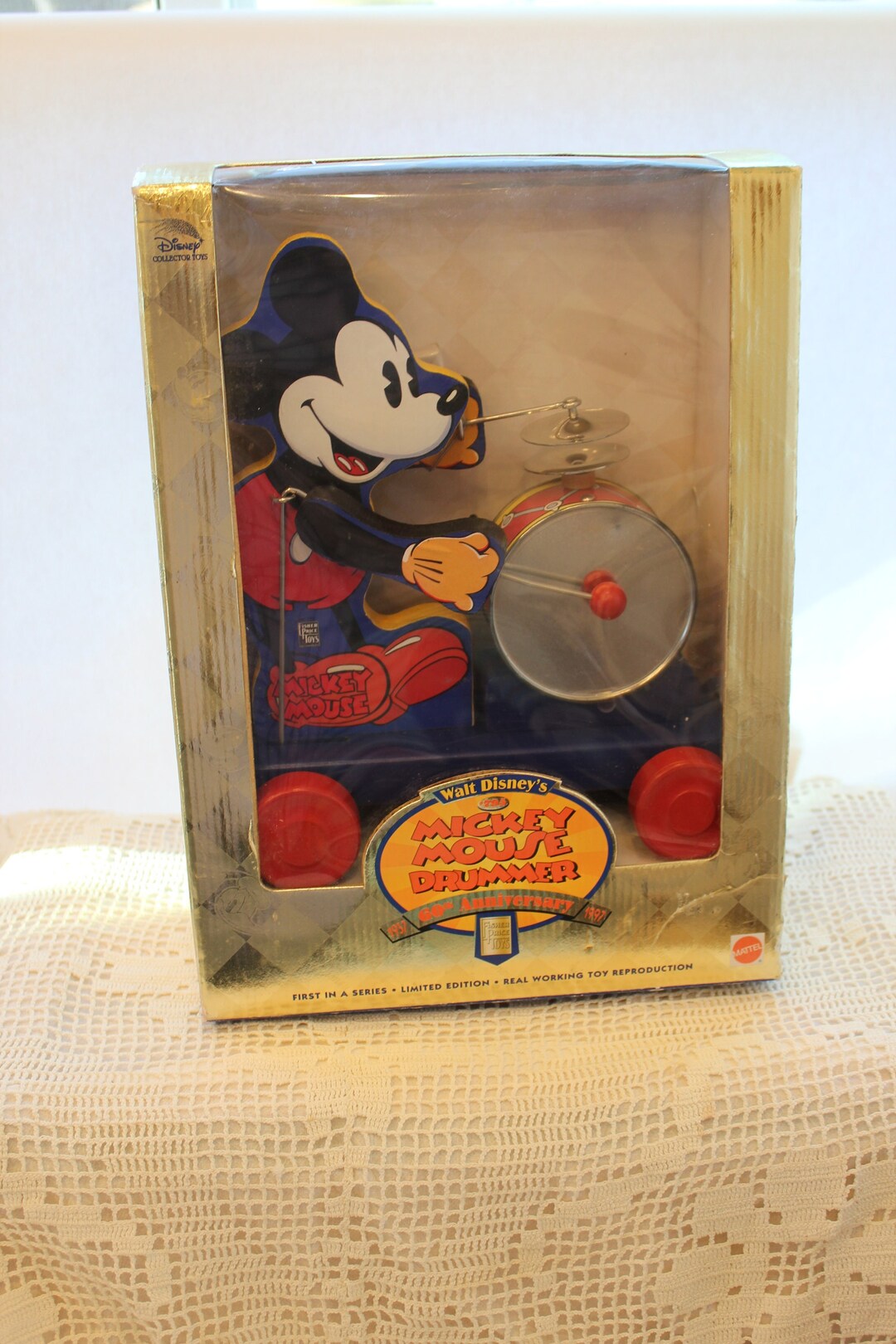 Mickey Mouse Drummer, Mickey, 60th, Anniversary, Pull Toy, Box, Drum ...