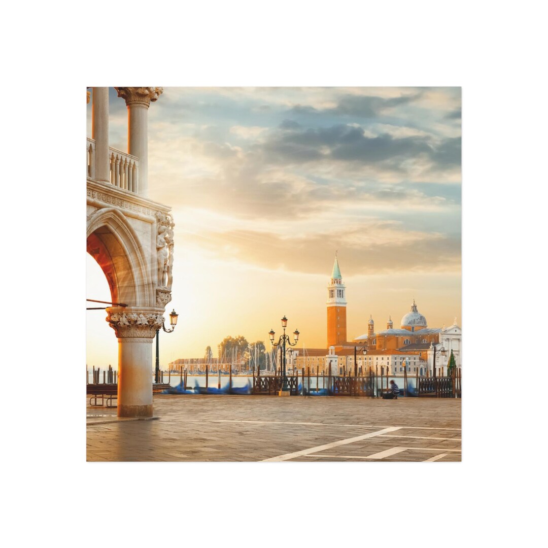 Scenic Cityscape Square Magnet: Stipple Print Texture, Home Decor - Etsy