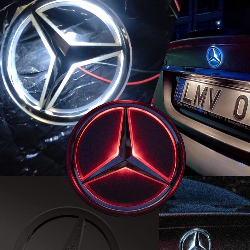 Car Rear LED Emblem Light for Mercedes Benz A-class - Etsy