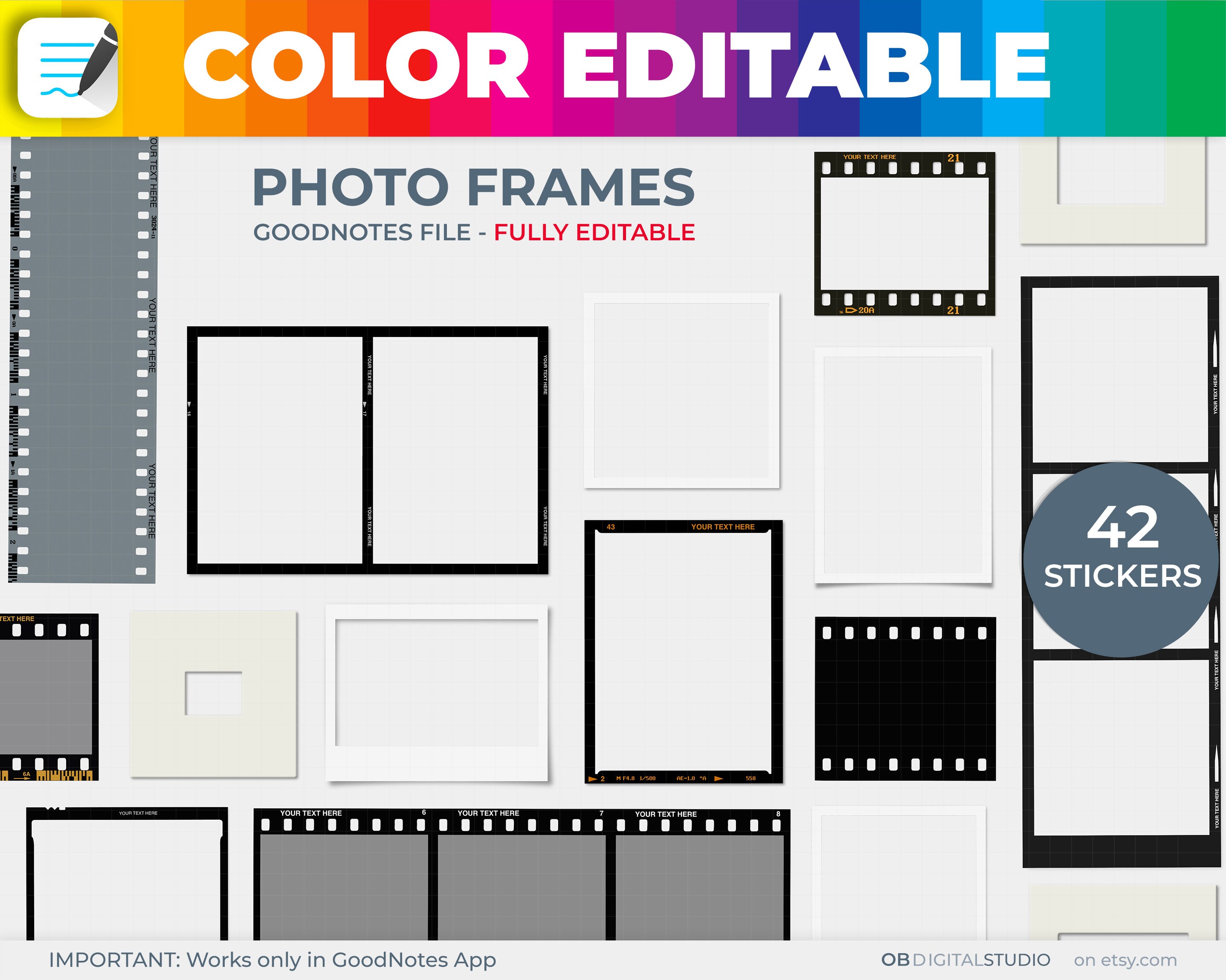 Photo Frame With Notes - Etsy