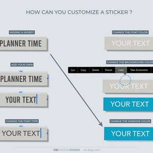 Color Changing Stickers, WORDS & LABELS Stickers, Essential Phrases ...