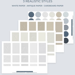 Color Changing Stickers PAPER TEXTURE Note Stickers Digital | Etsy