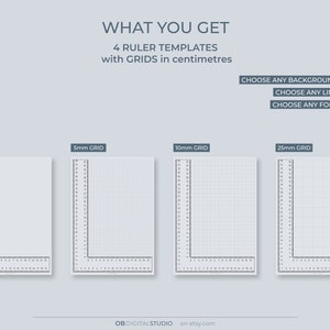 Color Editable RULER & GRAPH A4 Notebook, Digital Rulers, Digital ...