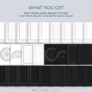 Color Editable RULER & GRAPH A4 Notebook Digital Rulers - Etsy