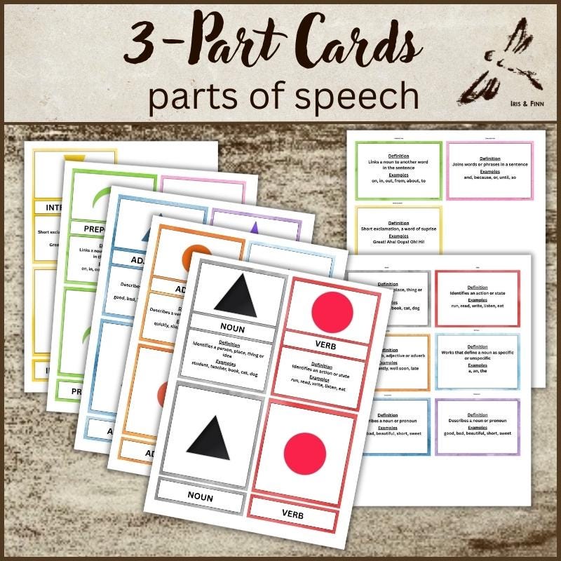 Montessori Grammar - Etsy