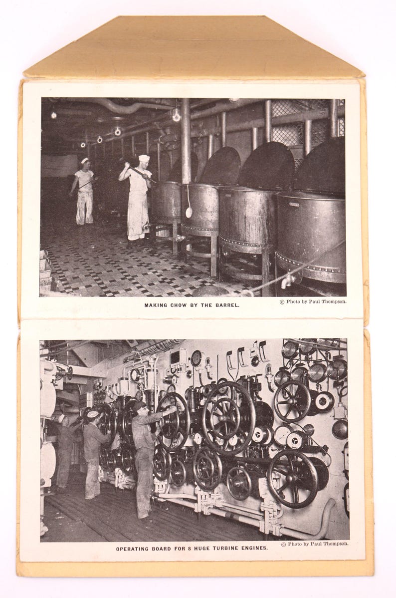 1919 U.S.S. Leviathan Souvenir Folder & WW1 Soldier Postcards - Etsy