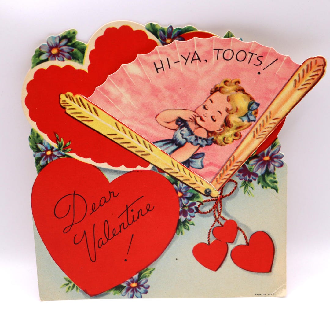 Vintage Mechanical Valentine, Hi-ya-toots! - Etsy