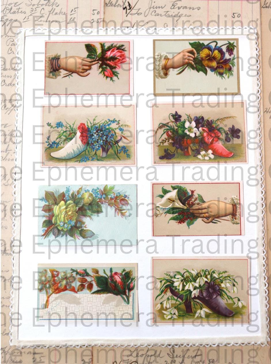 Printable Victorian Calling Cards Ephemera Download Mixed Media Junk ...