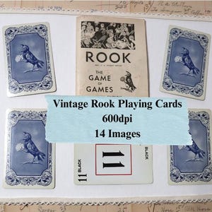 Vintage Rook Playing Cards Ephemera, 14 Images (digital Download) - Etsy