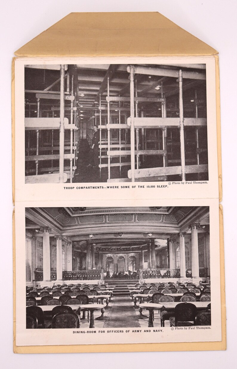 1919 U.S.S. Leviathan Souvenir Folder & WW1 Soldier Postcards - Etsy