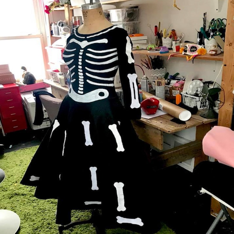 Disfraz De Esqueleto Encojido Etsy México