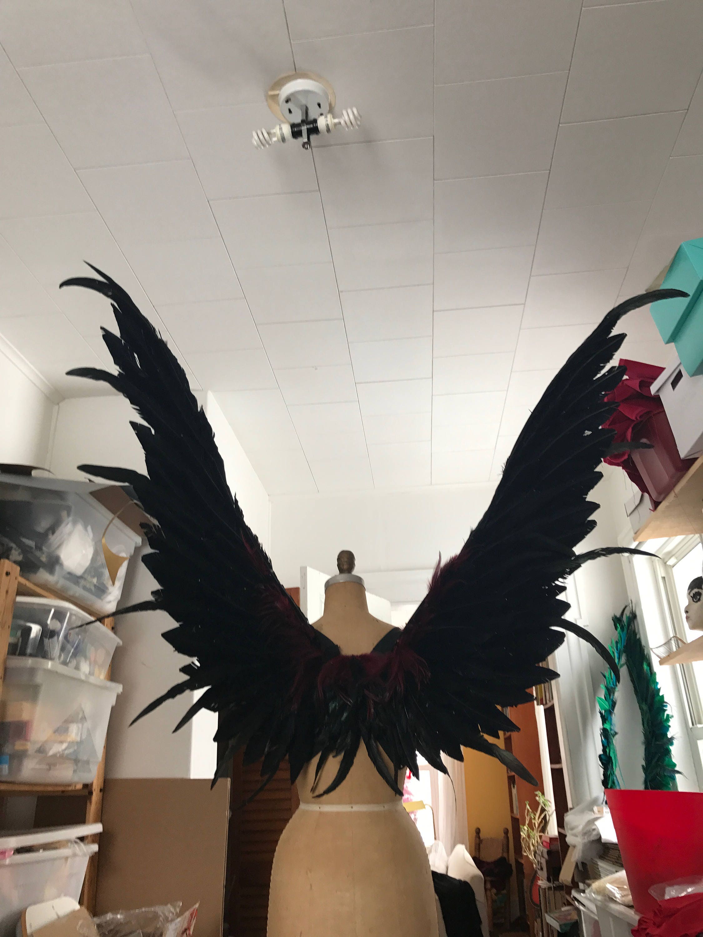 Wearable Feather Angel Wings Costume Cosplay Fairy Bird - Etsy