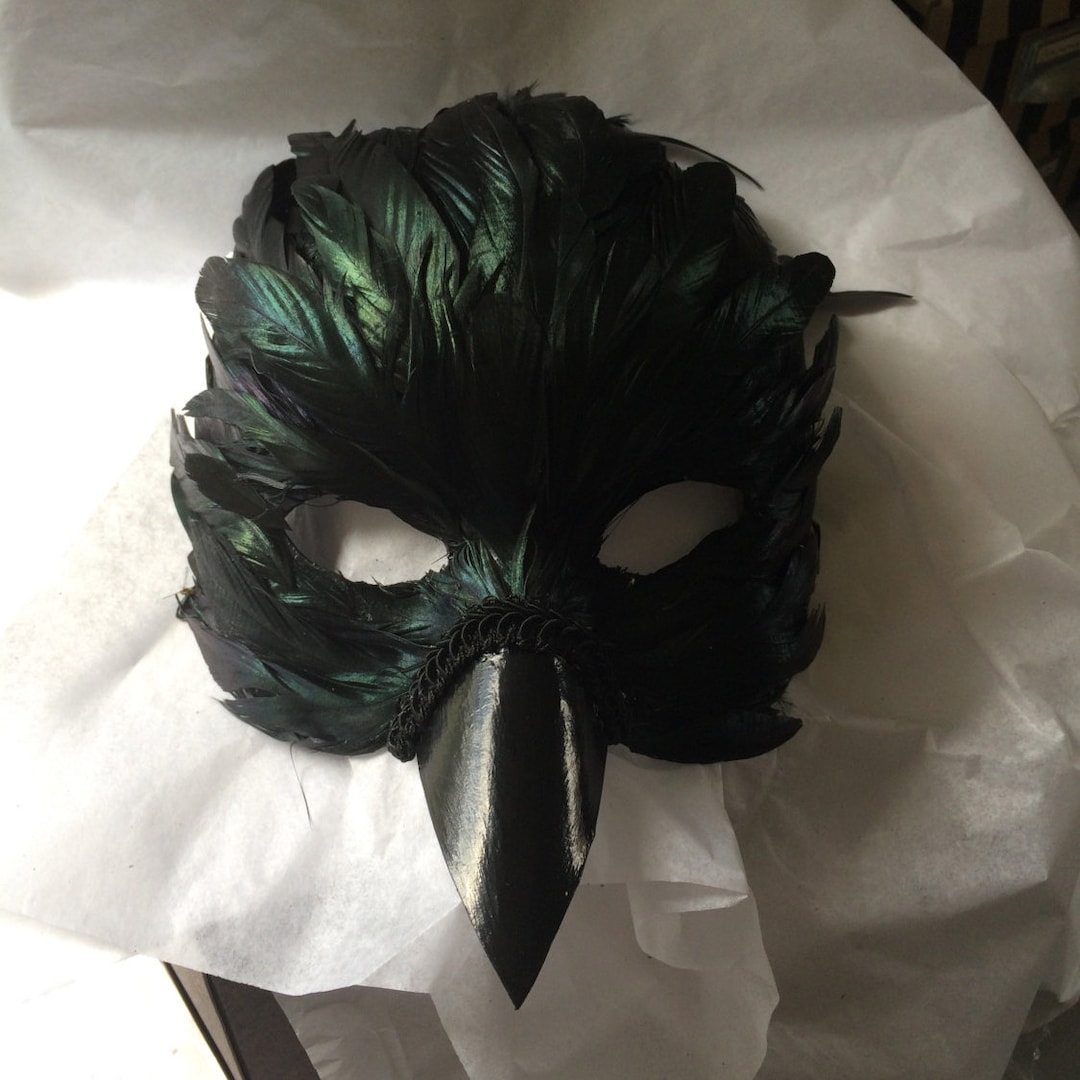 Feather Crow Raven Mask - Etsy
