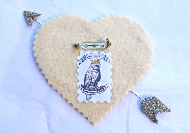 Cupid's Arrow Silver Valentine Heart Pin "holiday Inn" - Etsy