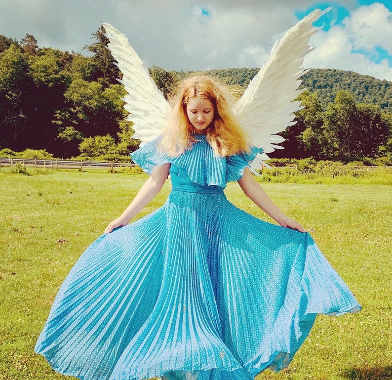 White Angel Cupid Fairy Costume Feather Wings / Cosplay - Etsy