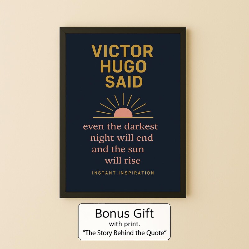 Hugo Quotes - Etsy