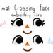 Animal Crossing Eyes EMBROIDERY MACHINE FILES Pattern Design Hus Jef ...