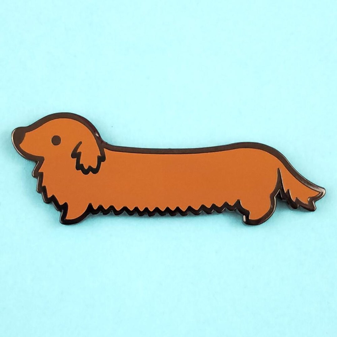 Dachshund Enamel Pin - Dog Wiener Dog Sausage Dog Lapel Pin Brooch ...