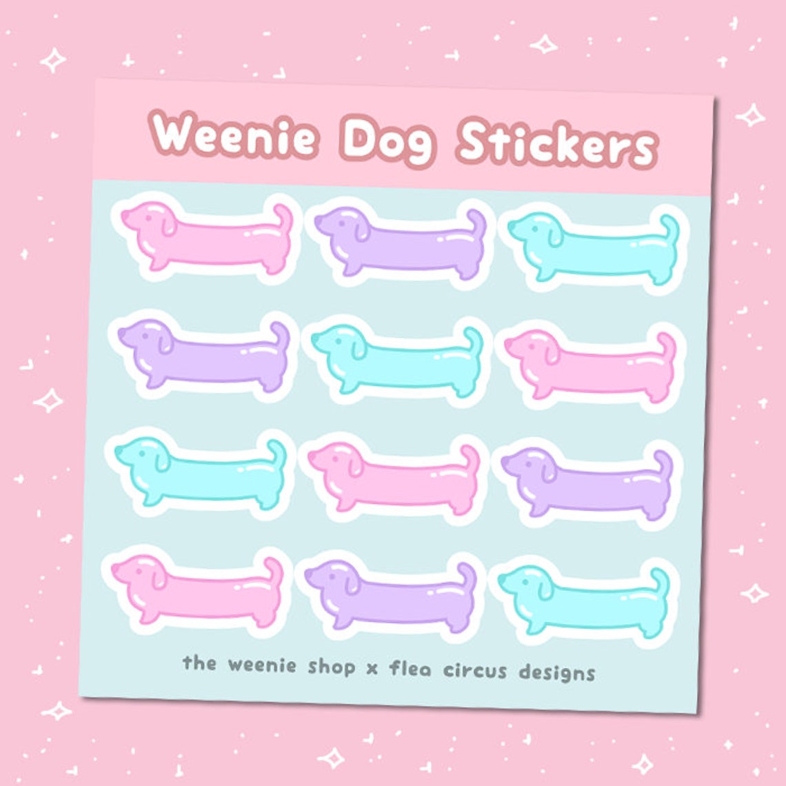 Dachshund Matte Vinyl Sticker Weiner Dog Weenie Dog Sausage - Etsy