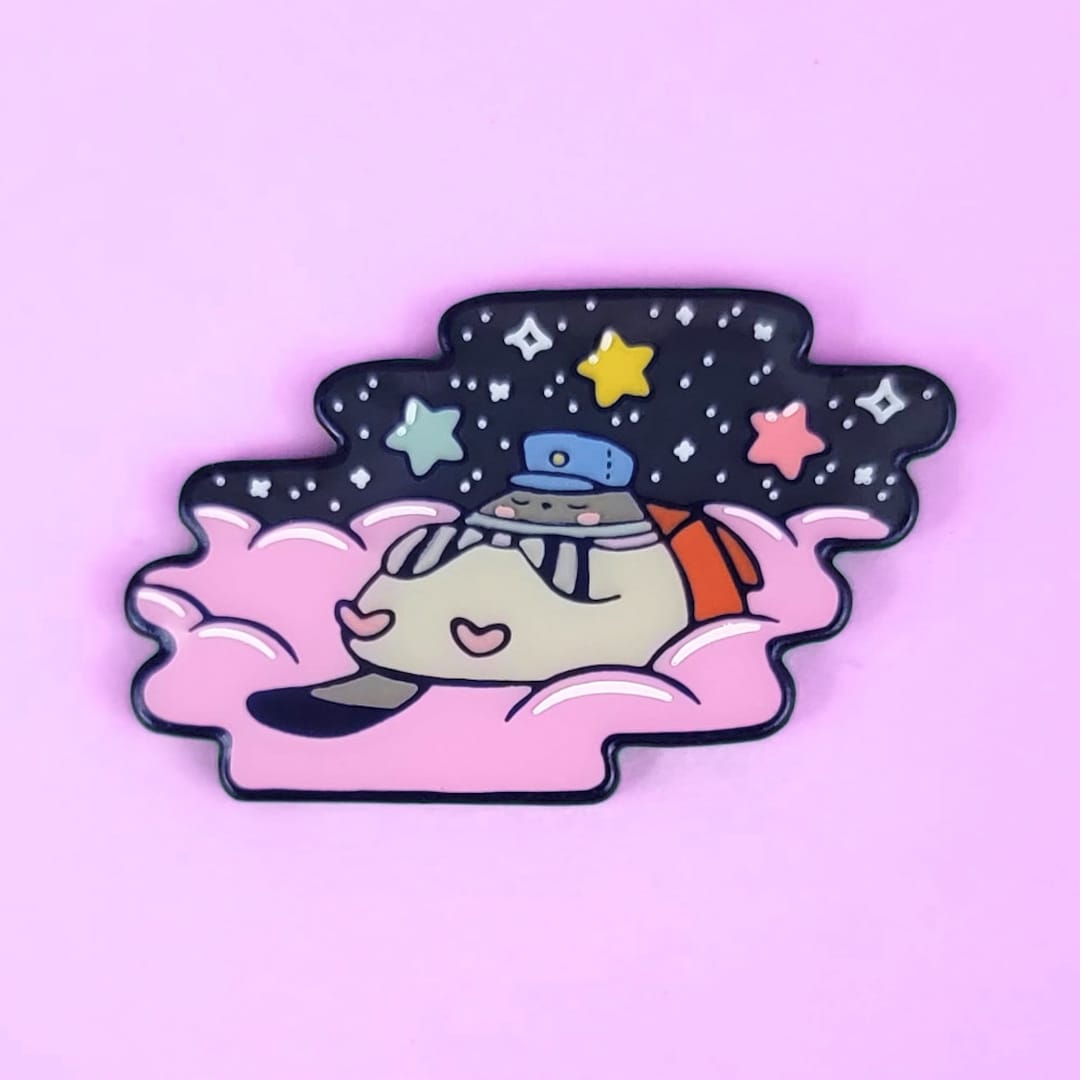 Sleepy Poe Pin Hard Enamel Pin Bird Dove Mail Delivery Lapel Pin Brooch ...