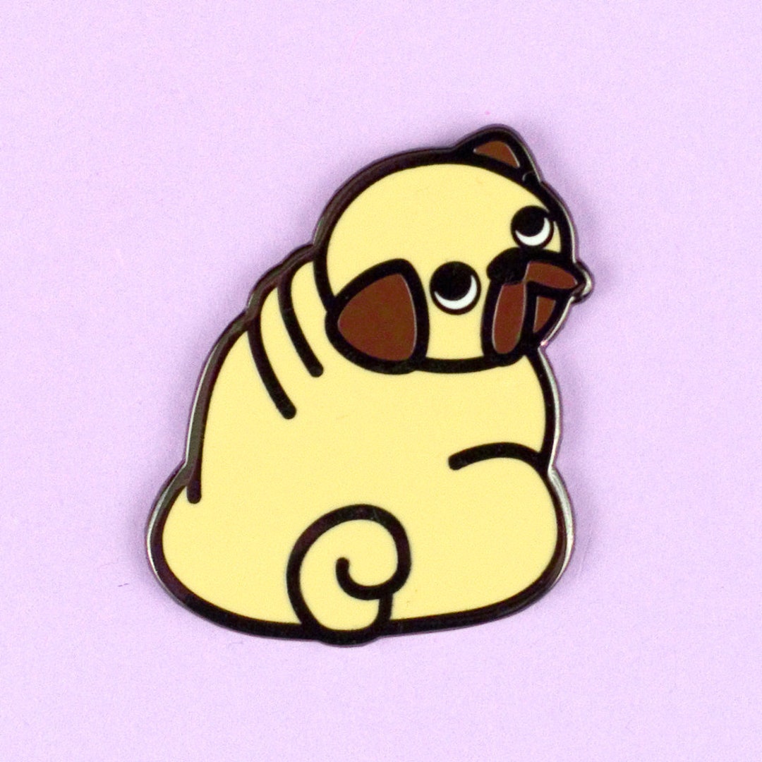 Pug Butt Enamel Pin 3cm Dog Puppy Pugs Bulldog Lapel Pin - Etsy