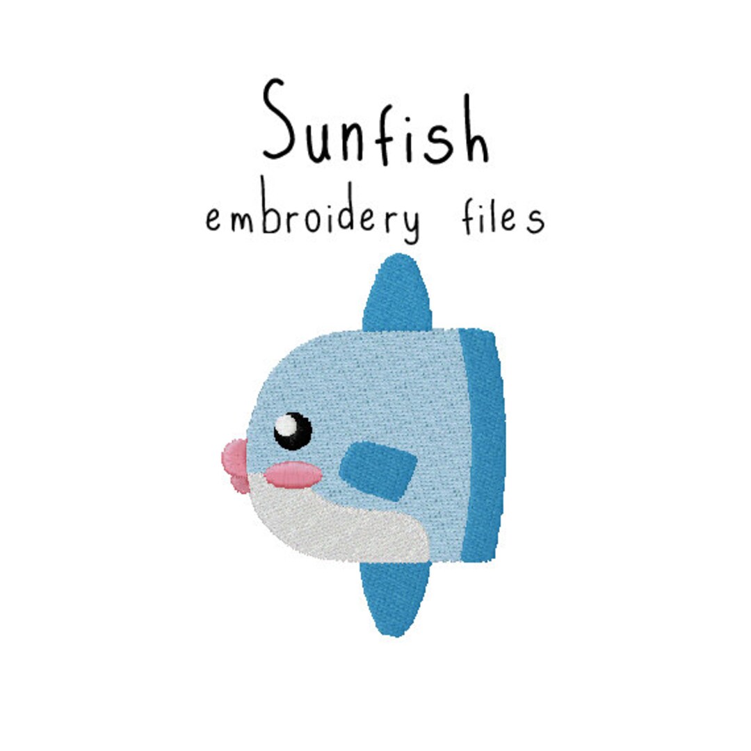 Sunfish EMBROIDERY MACHINE FILES Pattern Design Hus Jef Pes Dst All ...