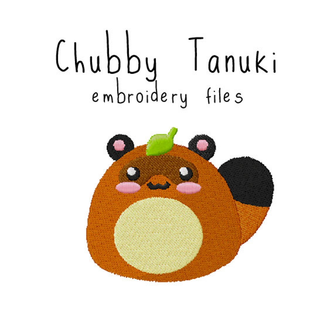 Tanuki EMBROIDERY MACHINE FILES Pattern Design Hus Jef Pes Dst | Etsy