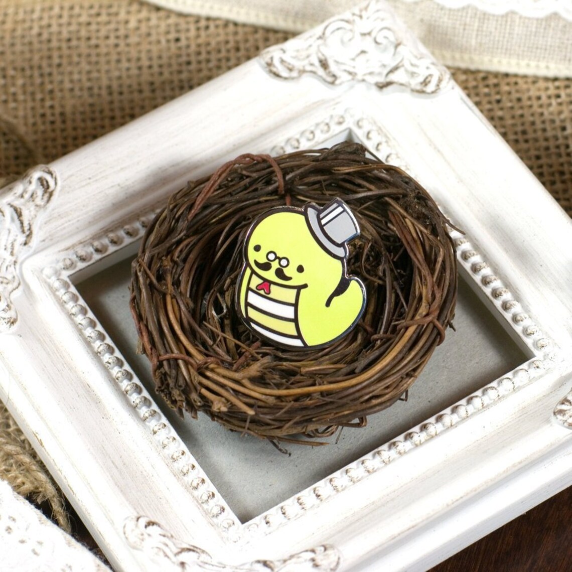 Gentleman Snake Enamel Pin Pastel Glitter 3cm Reptile Cute | Etsy