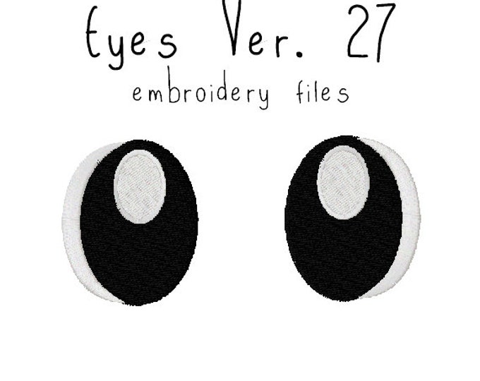Plushie Eyes EMBROIDERY MACHINE FILES Pattern Design Hus Jef | Etsy