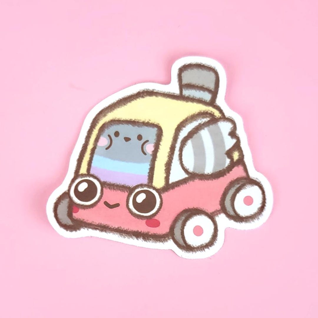 Vinyl Sticker - Beep Beep Car Poe - Pigeon Dove Stickers Planner Vinyl ...