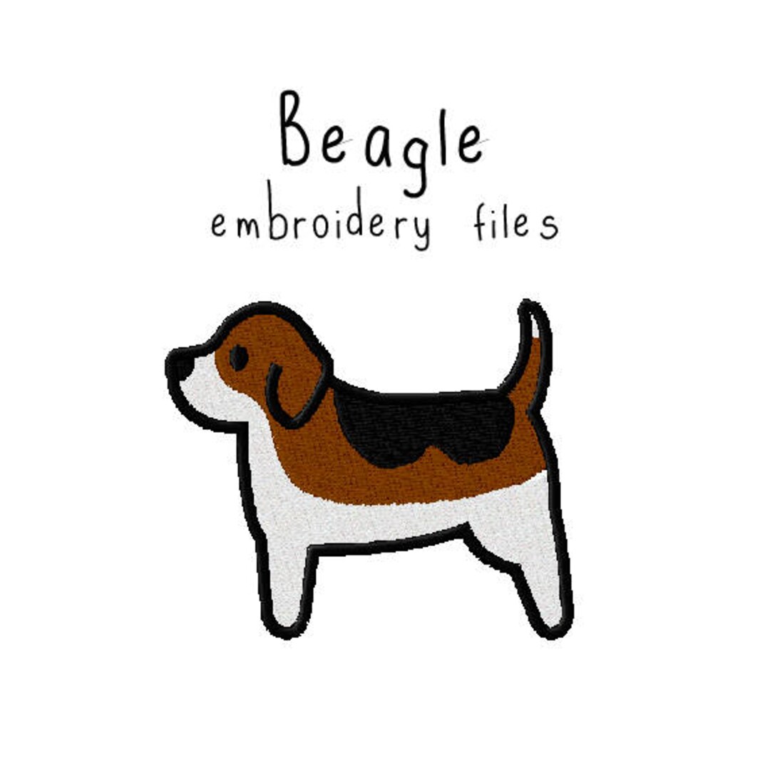 Beagle EMBROIDERY MACHINE FILES Pattern Design Hus Jef Pes Dst All ...