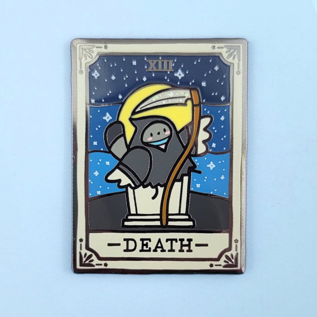 Pigeon Pin Reaper Poe Pin Hard Enamel Pin Bird Dove Mail Delivery Lapel ...