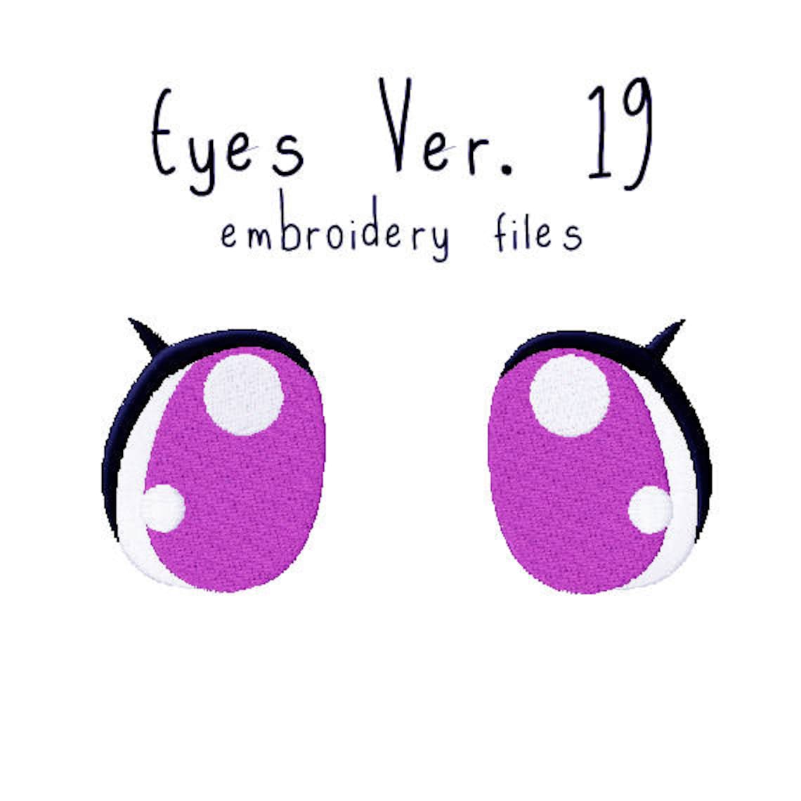 Plushie Eyes EMBROIDERY MACHINE FILES Pattern Design Hus Jef - Etsy