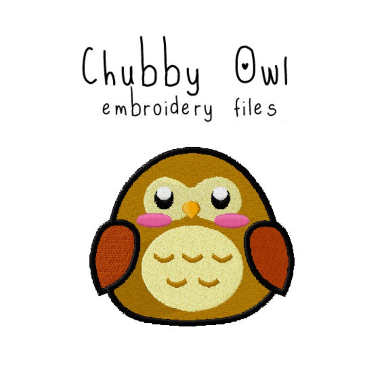 Owl EMBROIDERY MACHINE FILES Pattern Design Hus Jef Pes Dst - Etsy