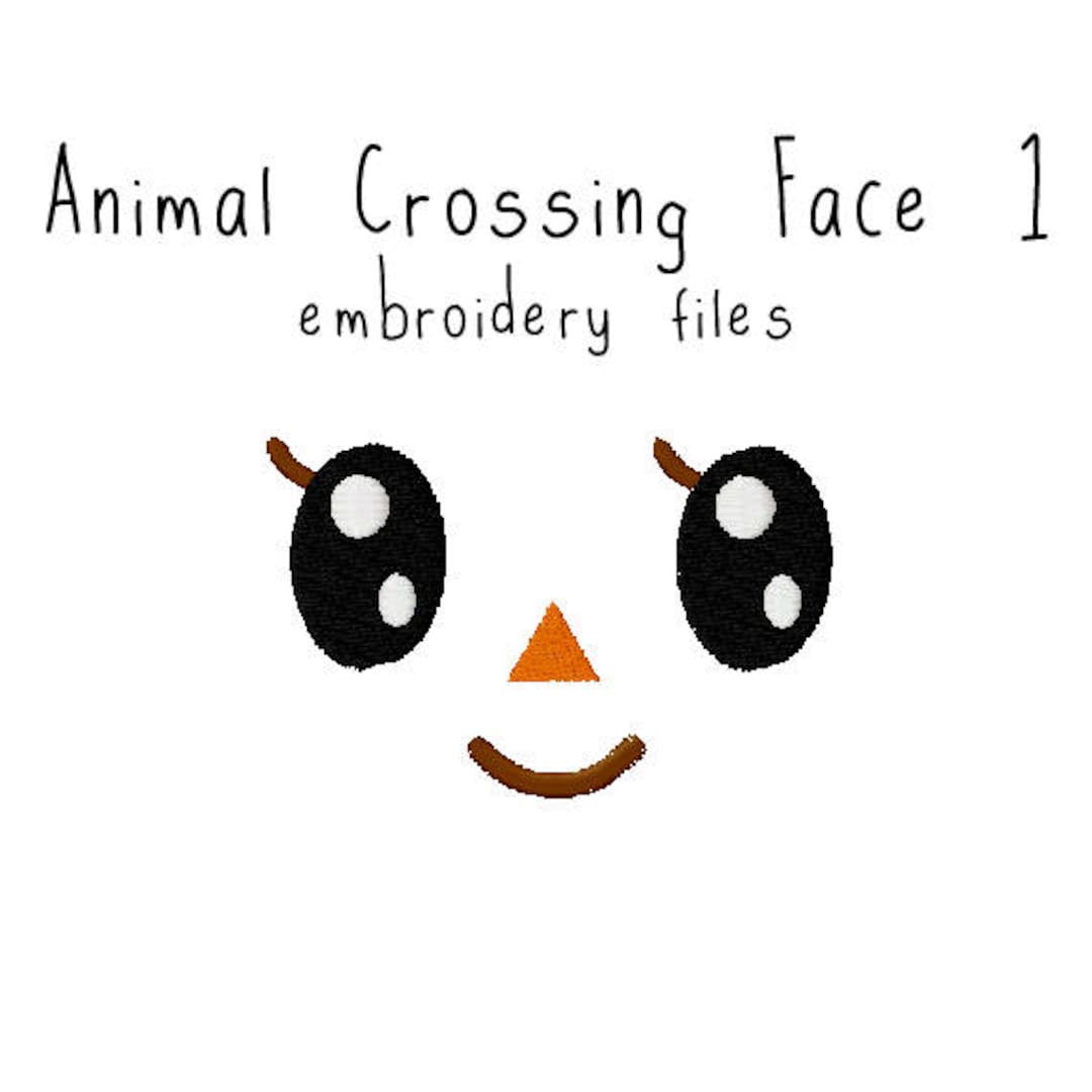 Animal Crossing Eyes EMBROIDERY MACHINE FILES Pattern Design Hus Jef ...