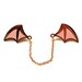 Demon Wings Enamel Pins With Chain Rose Gold Pink Wing Lapel - Etsy