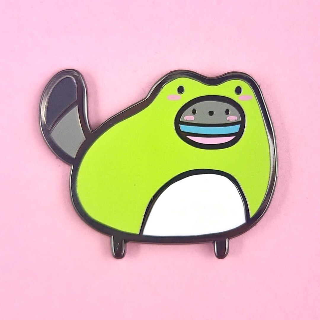 Pigeon Pin Froggy Poe Pin Hard Enamel Pin Bird Dove Mail Delivery Lapel ...