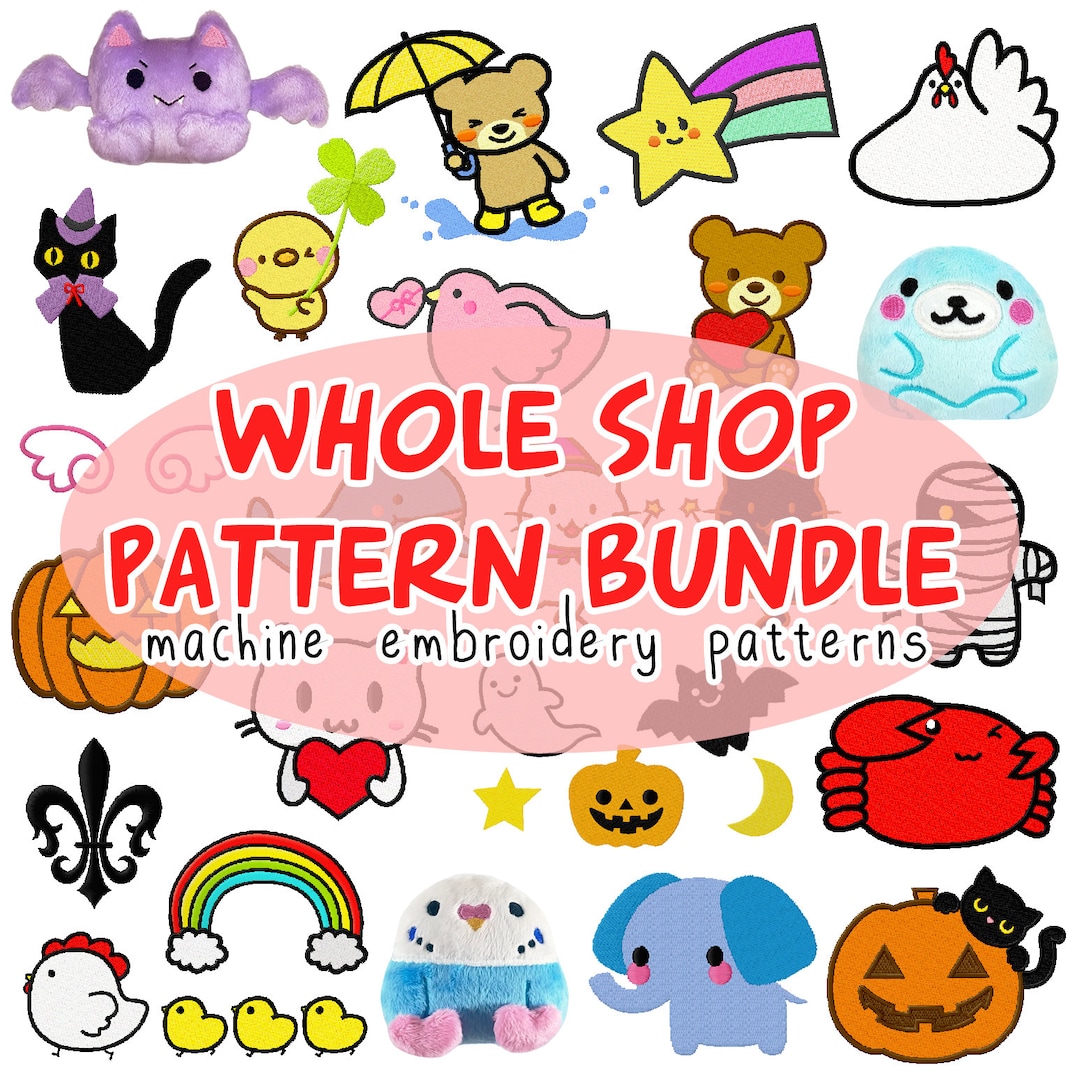 Machine Embroidery Designs Bundle Pattern Ith Patterns Pes Dst Huf Jef ...