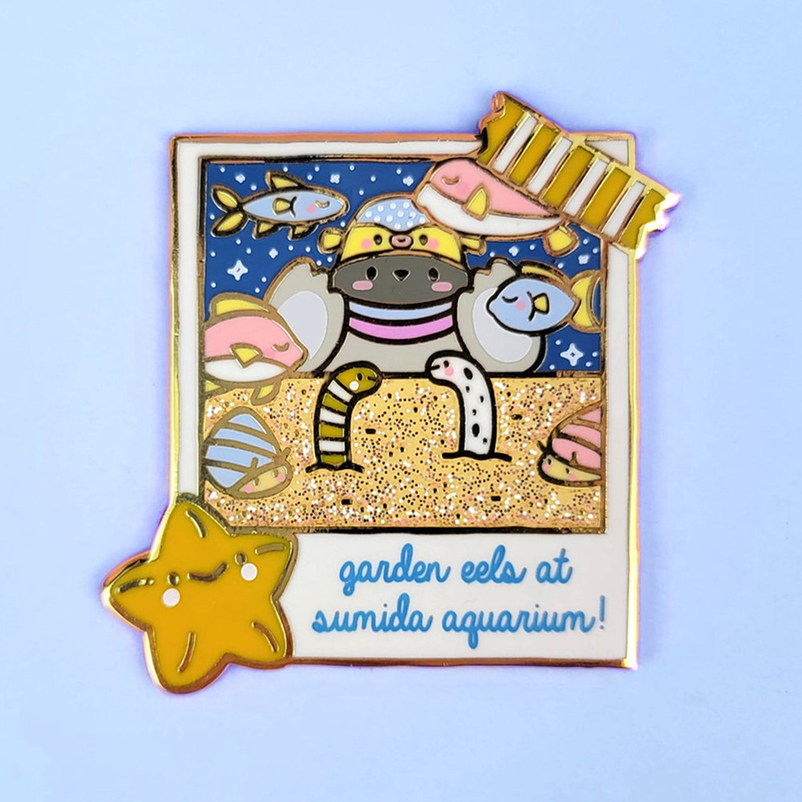 Aquarium Poe Pin Hard Enamel Pin Bird Dove Mail Delivery Lapel Pin ...
