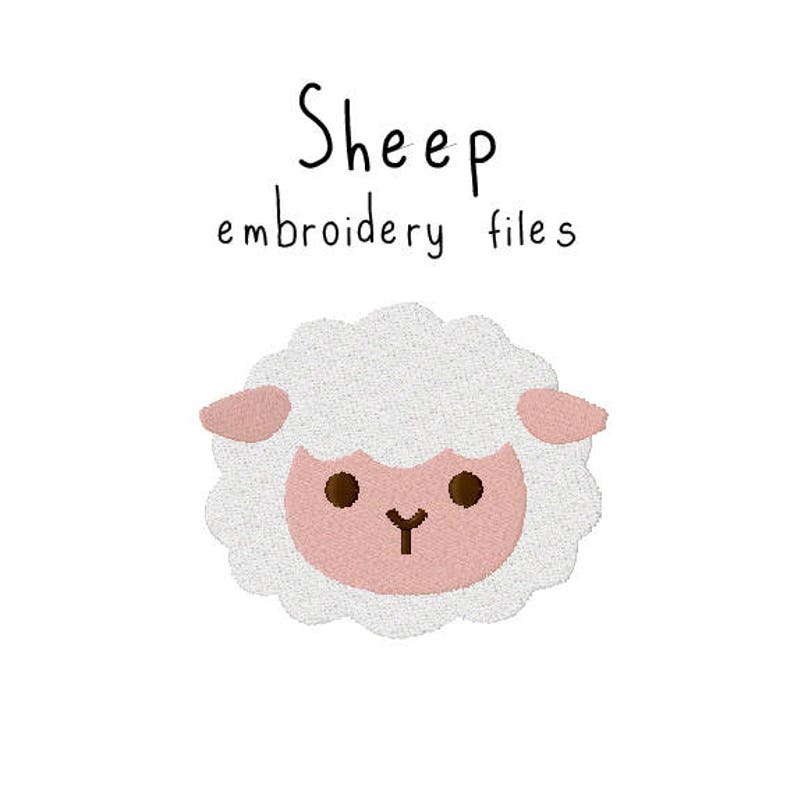 Sheep EMBROIDERY MACHINE FILES Pattern Design Hus Jef Pes Dst | Etsy