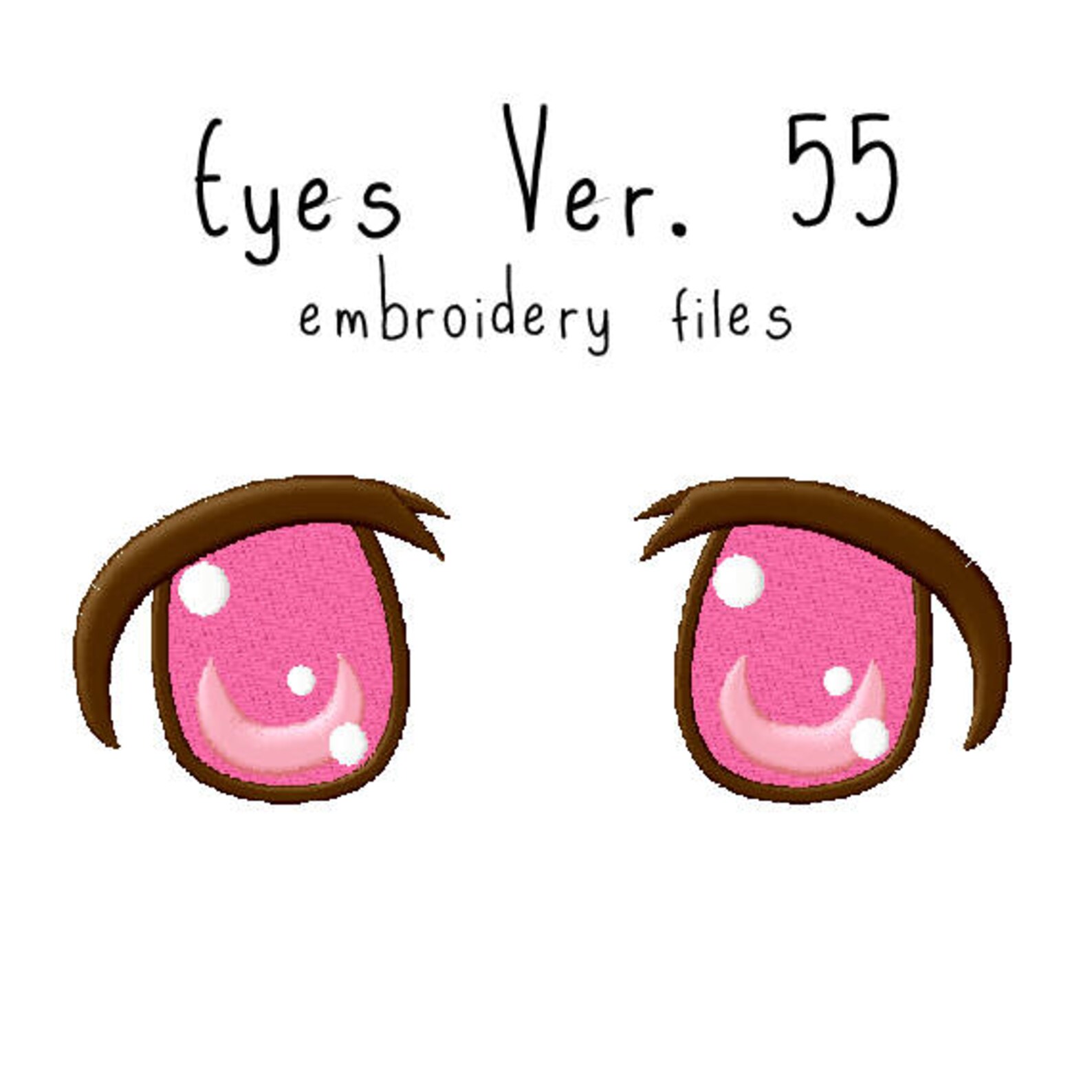 Plushie Eyes EMBROIDERY MACHINE FILES Pattern Design Hus Jef - Etsy