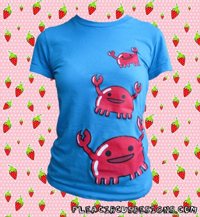 Crab Tshirt T-shirt Tee Crabby Ocean Fish American Apparel Sea Aquarium ...
