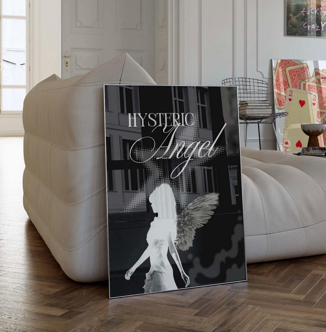 Hysteric Angel Digital Print Black and White Model Stargirl Aesthetic ...