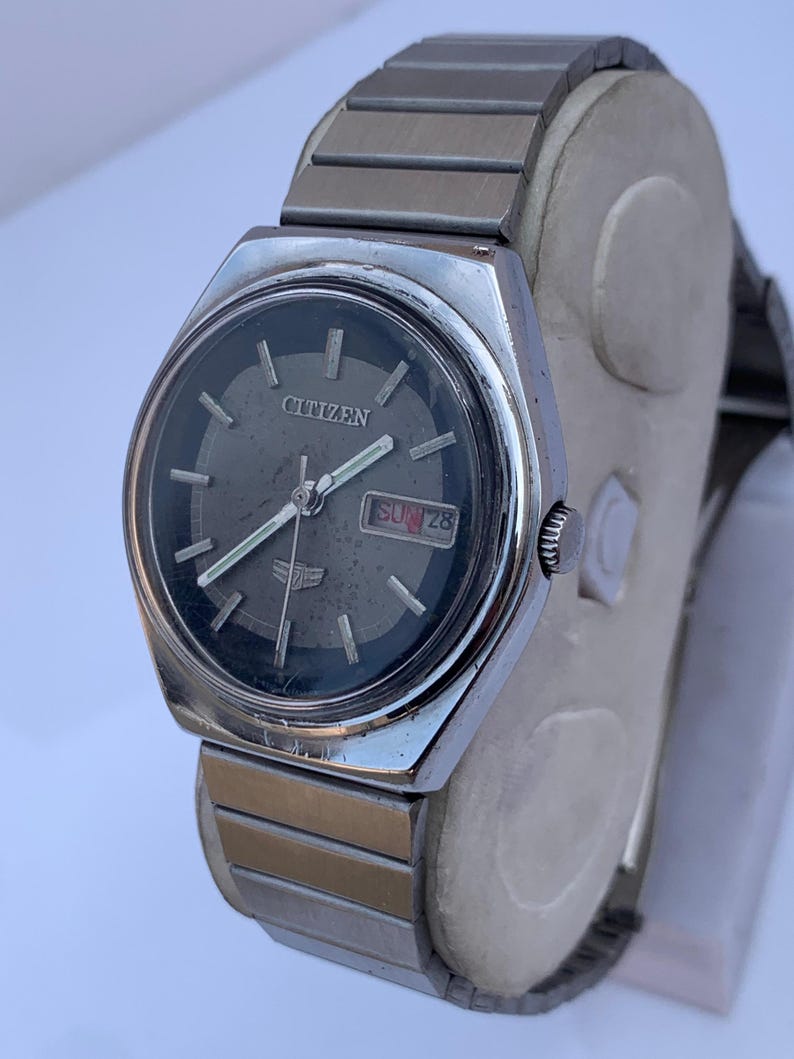 Vintage Citizen Automatic Stainless Steel Men Wristwatch Made in Japan ...