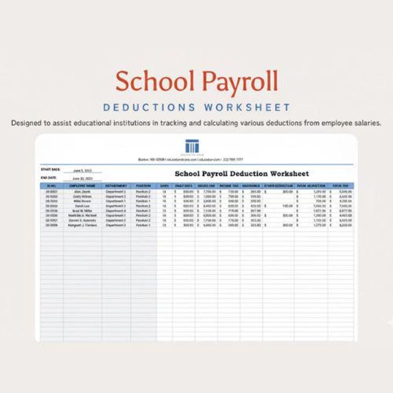 Payroll Spreadsheet Template Bundle, Employee Payroll Tracker Excel ...