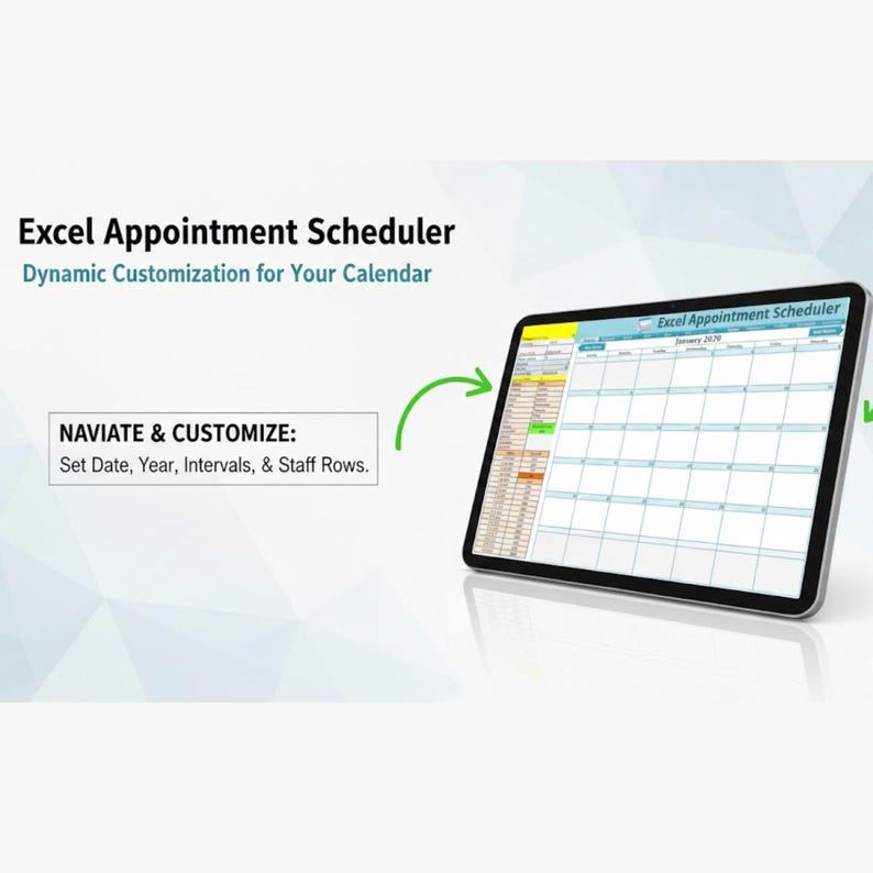 Excel Appointment Scheduler Template | Daily & Monthly Calendar ...