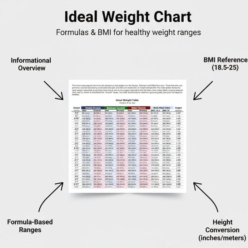 Ideal Weight Calculator Excel Template | BMI Health Tracker ...