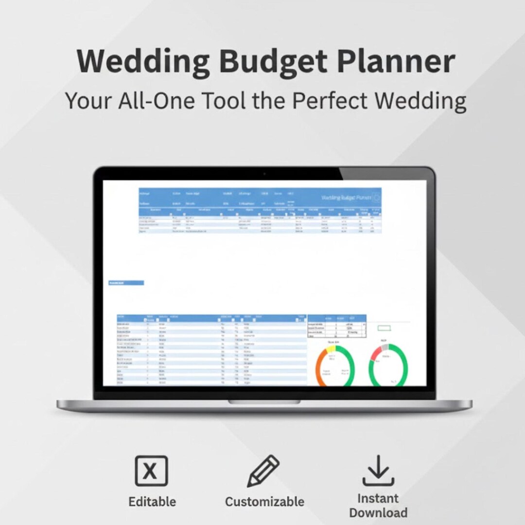 Wedding Budget Planner Excel Sheet | Wedding Expense Tracker | Instant ...