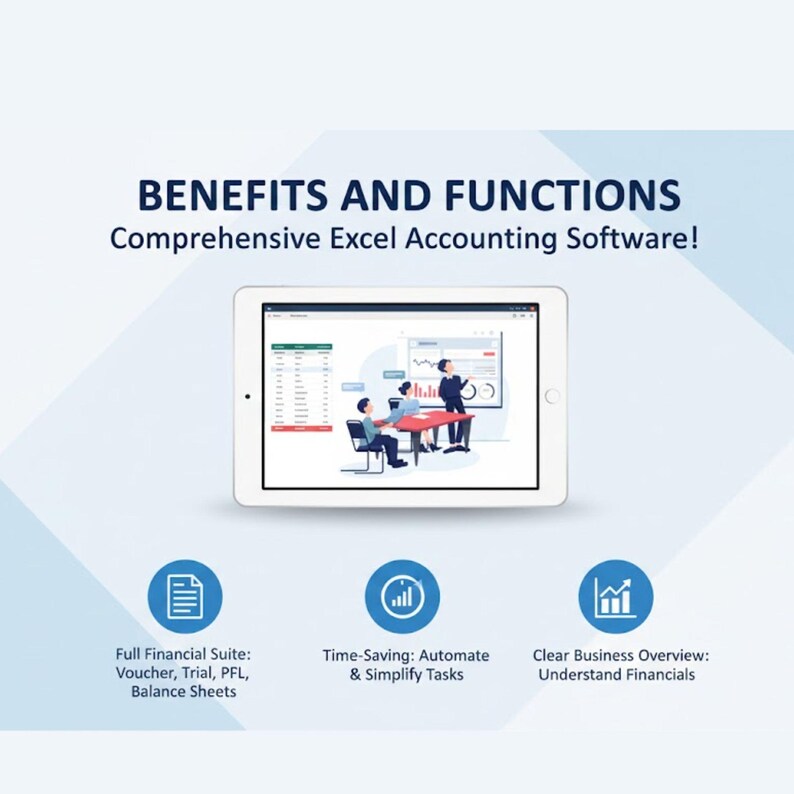 Excel Accounting Software Template | Business Financial Management ...