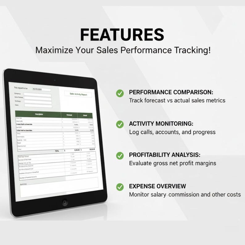 Sales Activity Report Template for Excel & Google Sheets | Daily ...